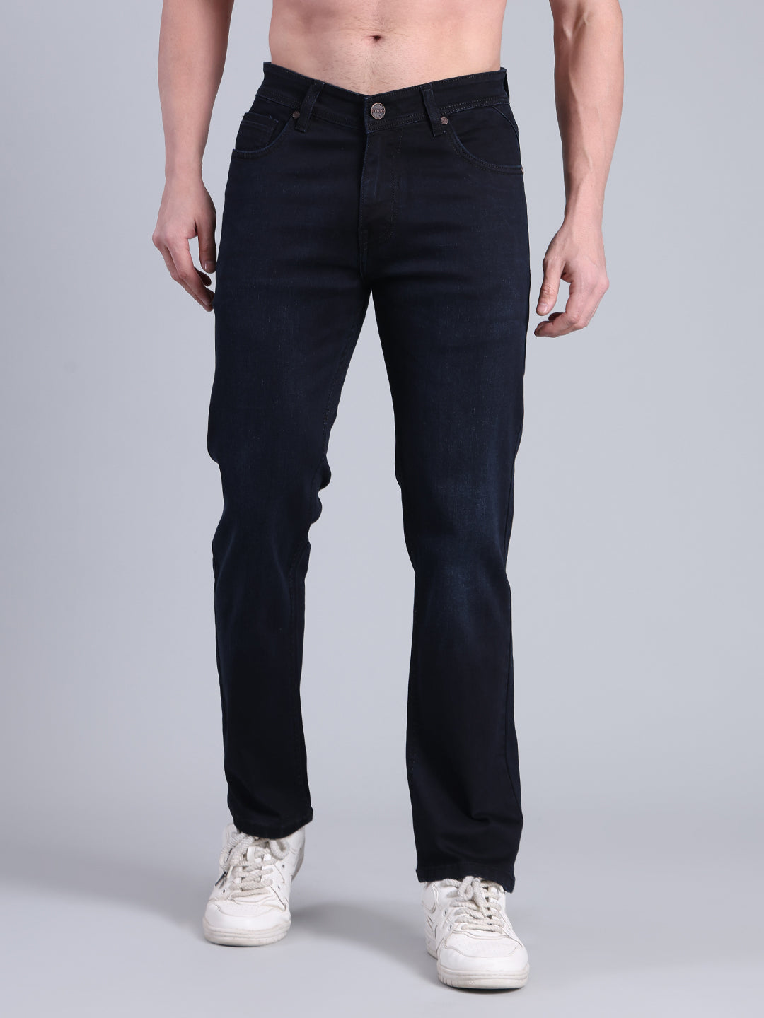 Stylox Men’s Straight Fit Jeans | Classic Denim Jeans for Men | Mid-Ri